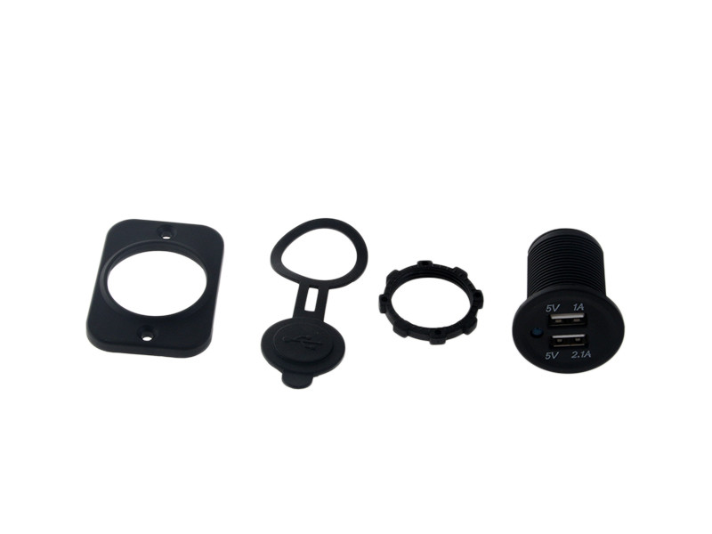 Buy Twin USB Waterproof Socket with Plate online at Marine-Deals.co.nz