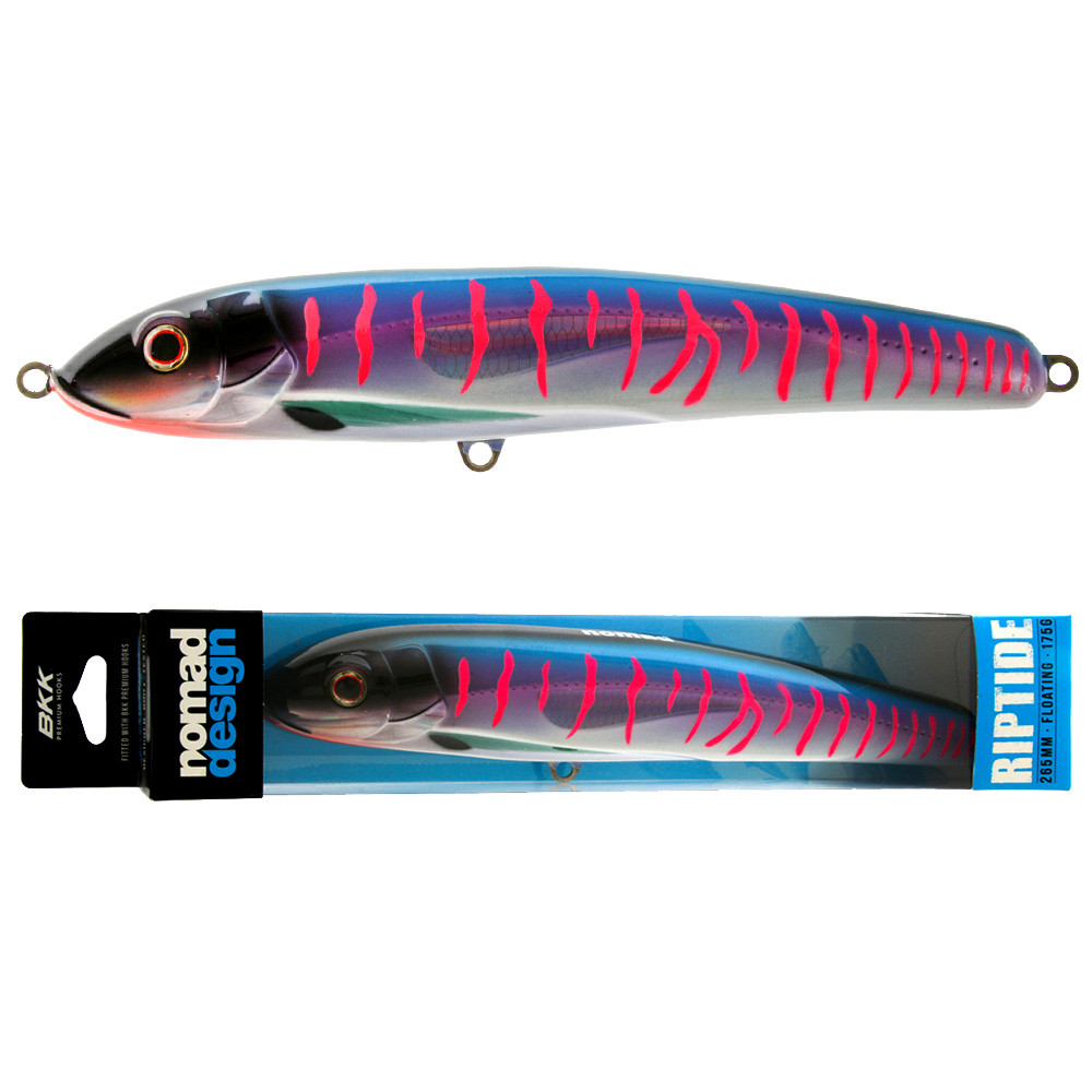 Buy Nomad Design Riptide Floating Stickbait Lure 265mm Pink Mackerel online at Marine-Deals.co.nz