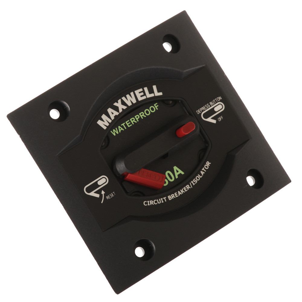 Buy Maxwell 80Amp 12V / 24V Circuit Breaker Isolator Panel online at ...