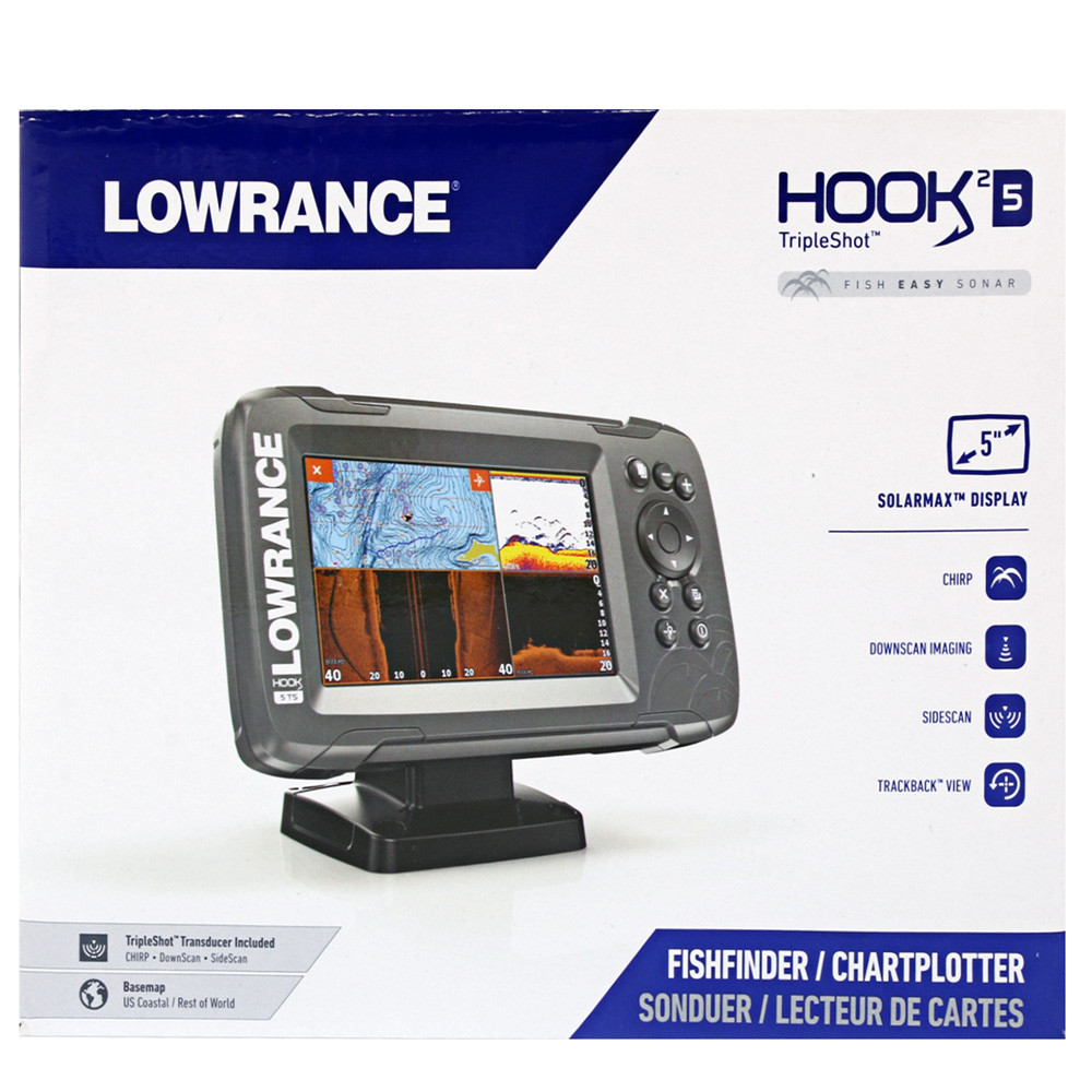 Buy Lowrance HOOK2-5 CHIRP GPS/Fishfinder TripleShot Package online at ...