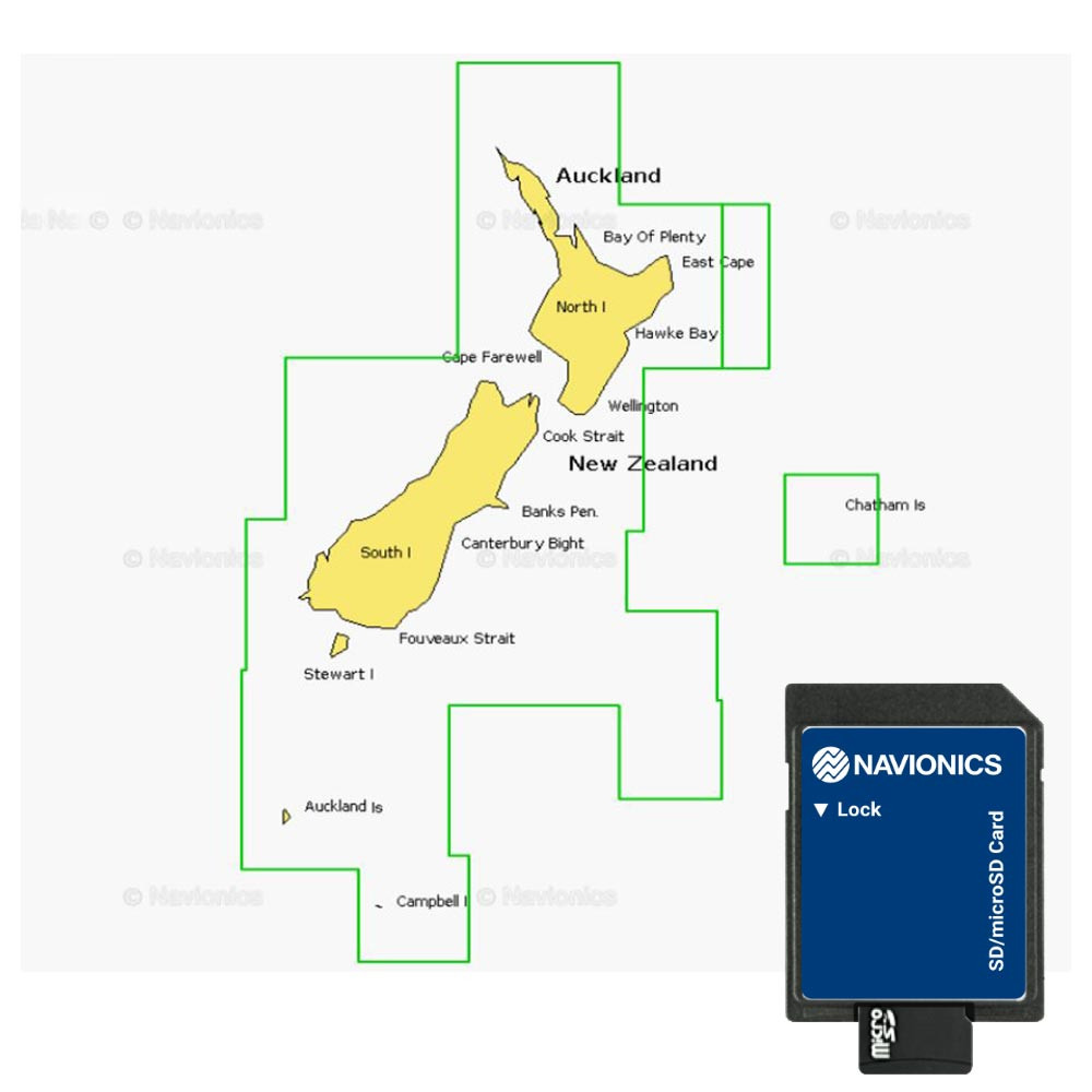 Buy Navionics Platinum Plus Chart Card New Zealand SD/MSD online at ...