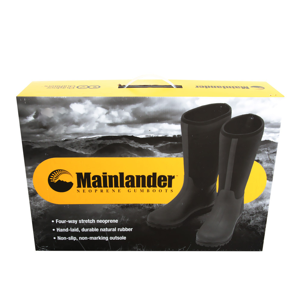 Buy Mainlander Marine Neoprene Gumboots Black US8 online at Marine ...