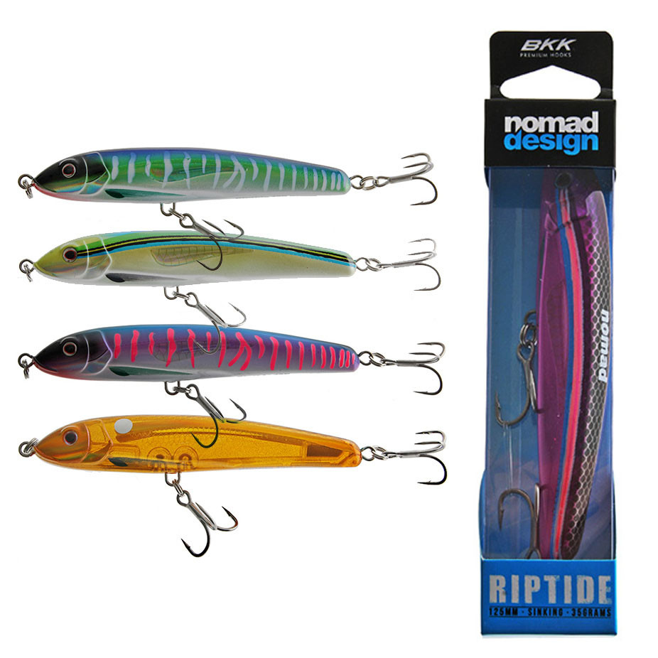 Buy Nomad Design Riptide Sinking Stickbait Lure 125mm online at Marine ...