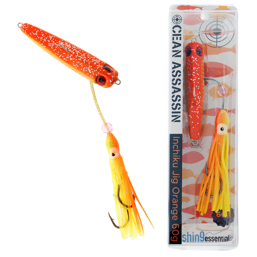 Buy Ocean Assassin Inchiku Jig Orange 60g online at Marine-Deals.co.nz
