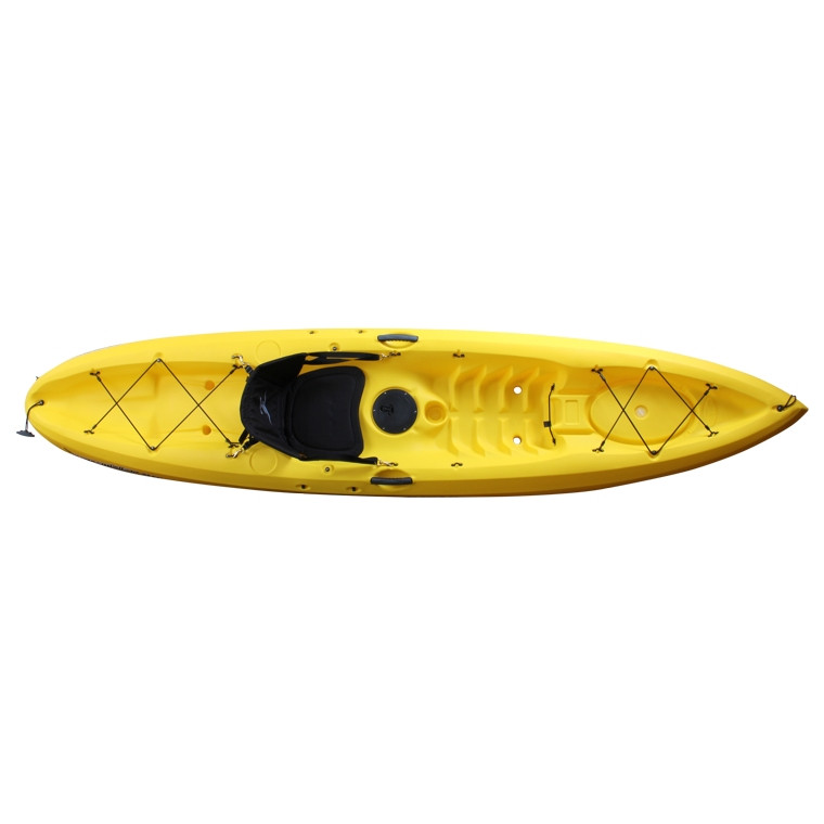 Ocean Kayak Scrambler 11 Single Person Kayak with Hatch Pack Yellow ...