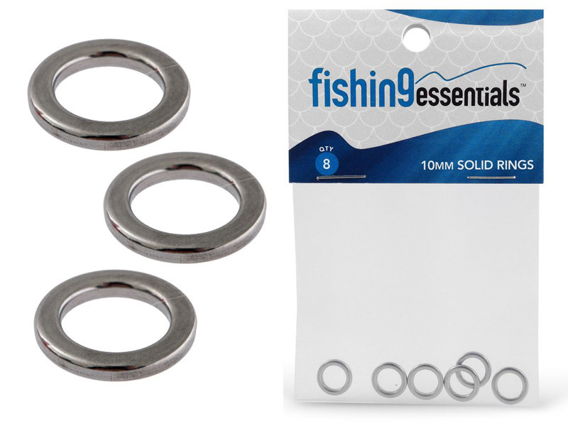 Buy Fishing Essentials Solid Rings 10mm Qty 8 online at Marine-Deals.co.nz