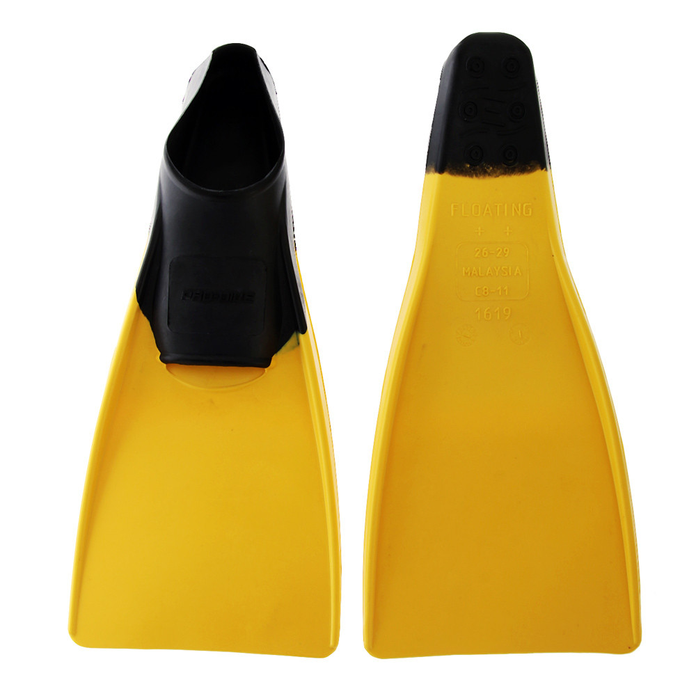 Buy Pro-Dive Rubber Swim Fins Black/Yellow online at Marine-Deals.co.nz