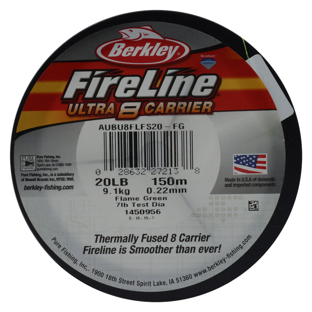 Buy Berkley Fireline Ultra 8 Braid Flame Green 150m 20lb online at ...