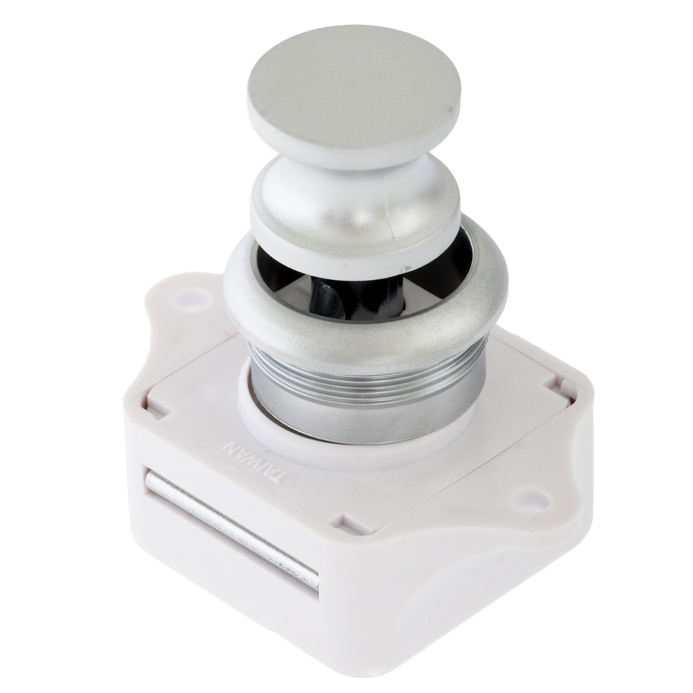 Buy Push Button Cabinet Latch - Satin online at Marine-Deals.co.nz