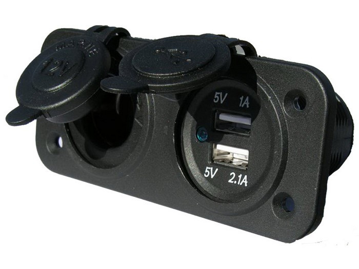 Buy BLA USB and Power Sockets - Dual Flush Mount 12V online at Marine ...