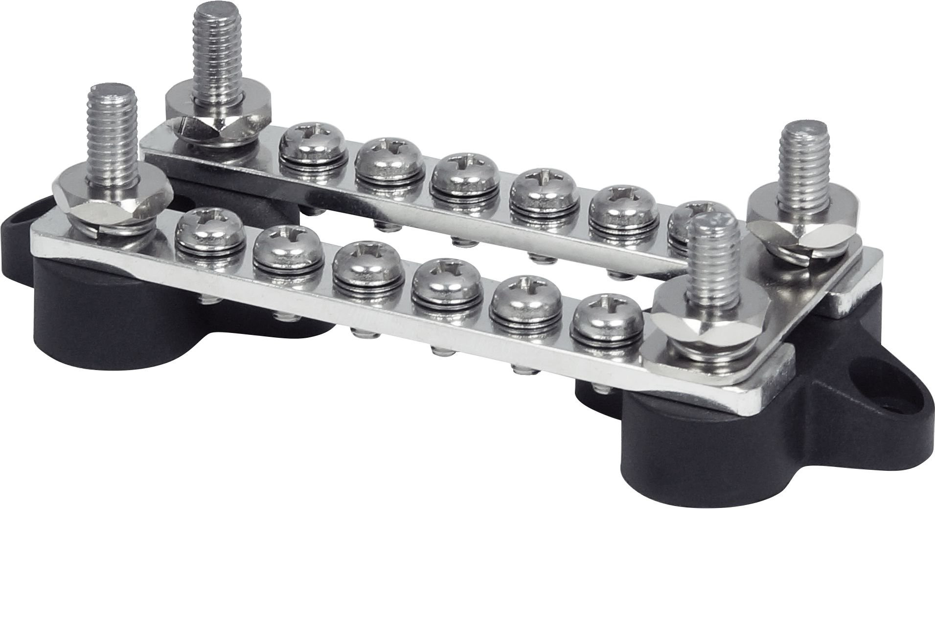 Buy BLA 6-Way Dual Brass Bus Bar with Cover online at Marine-Deals.co.nz