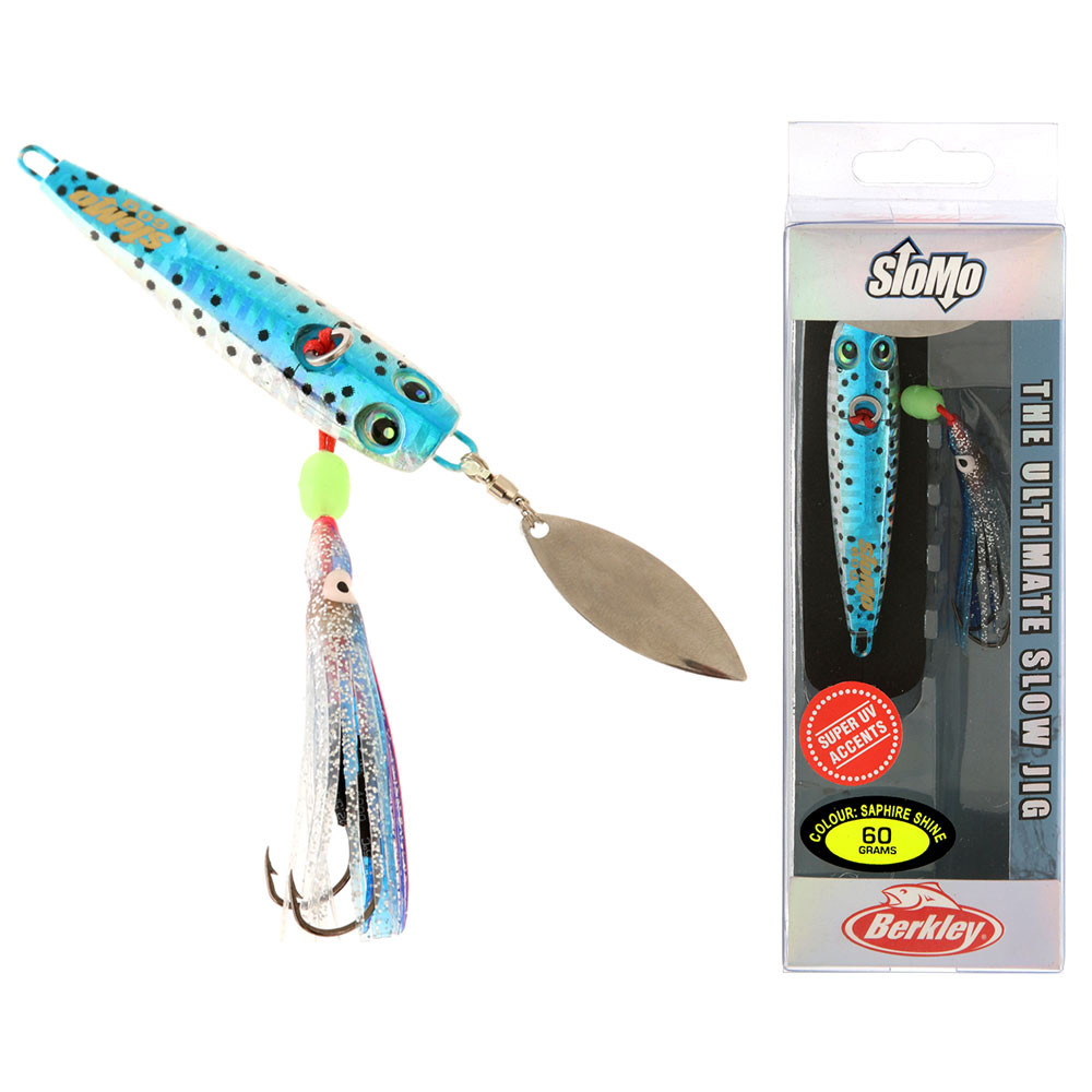 Buy Berkley Slomo Jig Slow Jig Sapphire Shine 60g online at Marine-Deals.co.nz