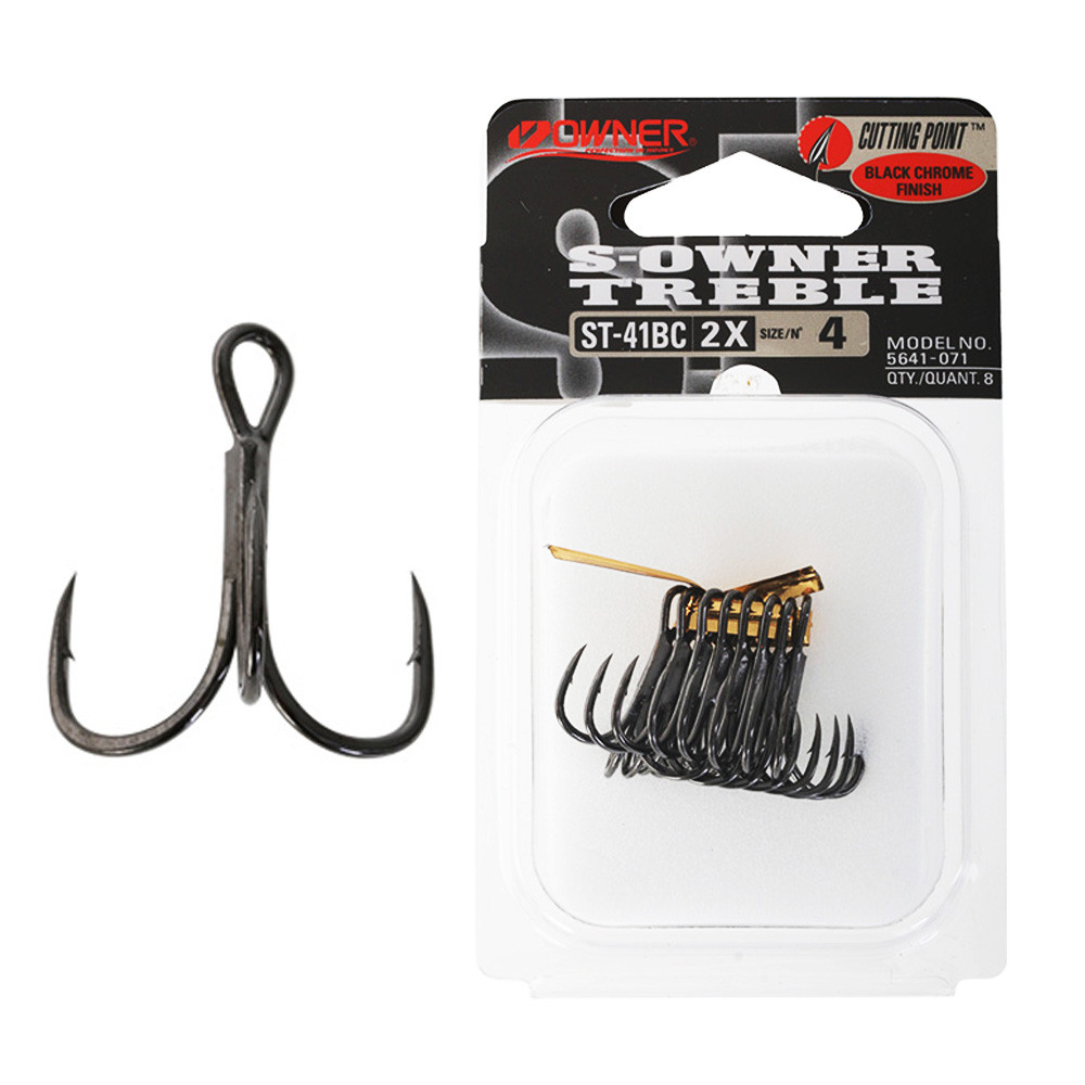 Buy Owner ST41BC Stinger Treble Hook 4 Qty 8 online at Marine-Deals.co.nz