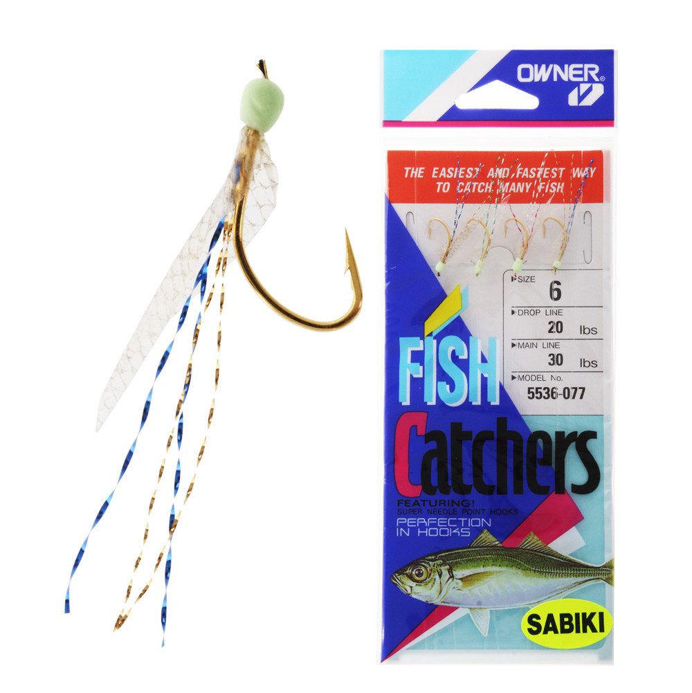 Buy Owner Sabiki Bait Catcher Rig Mackerel with Lumo Bead Size 6 online ...