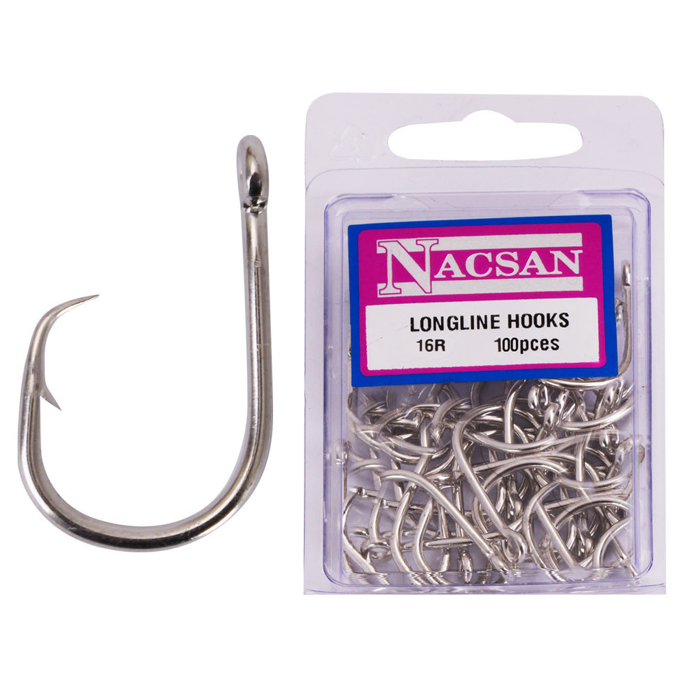Buy Nacsan Longline Hooks 16R Bulk Pack Qty 100 online at Marine-Deals ...