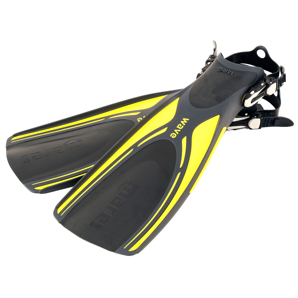 Buy Mares Wave Open Heel Dive Fins Black/Yellow S online at Marine ...