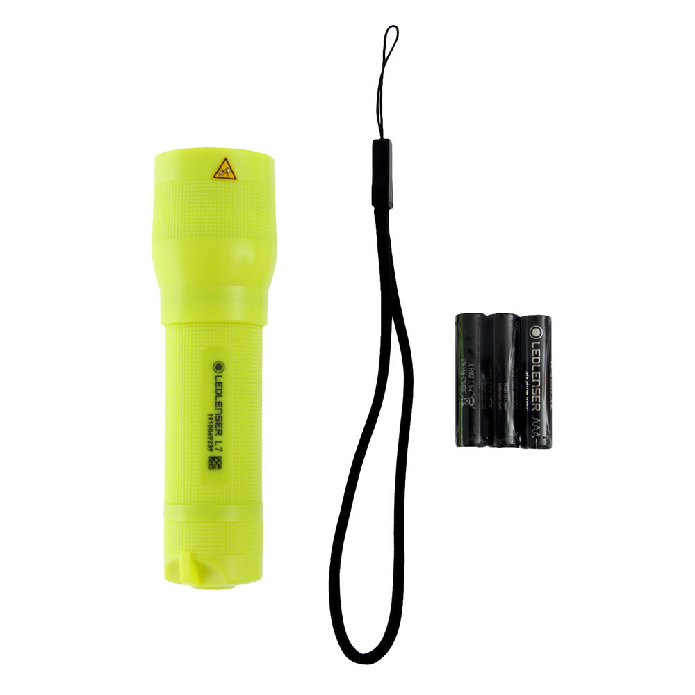Buy Ledlenser L7 Yellow Torch 115lm online at Marine-Deals.co.nz