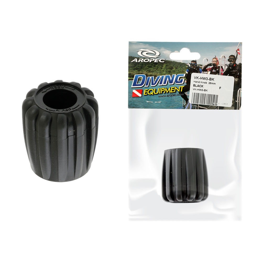Buy Aropec Hand Knob for Dive Tank Valve 26.9mm Black online at Marine ...