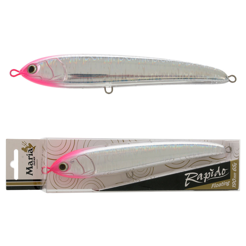 Maria Rapido Floating Stickbait 190mm 65g Silver Pink - Stickbaits ...