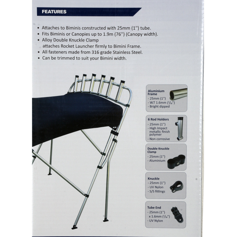 Buy Oceansouth Aluminium Clamp-On Rocket Launcher online at Marine ...