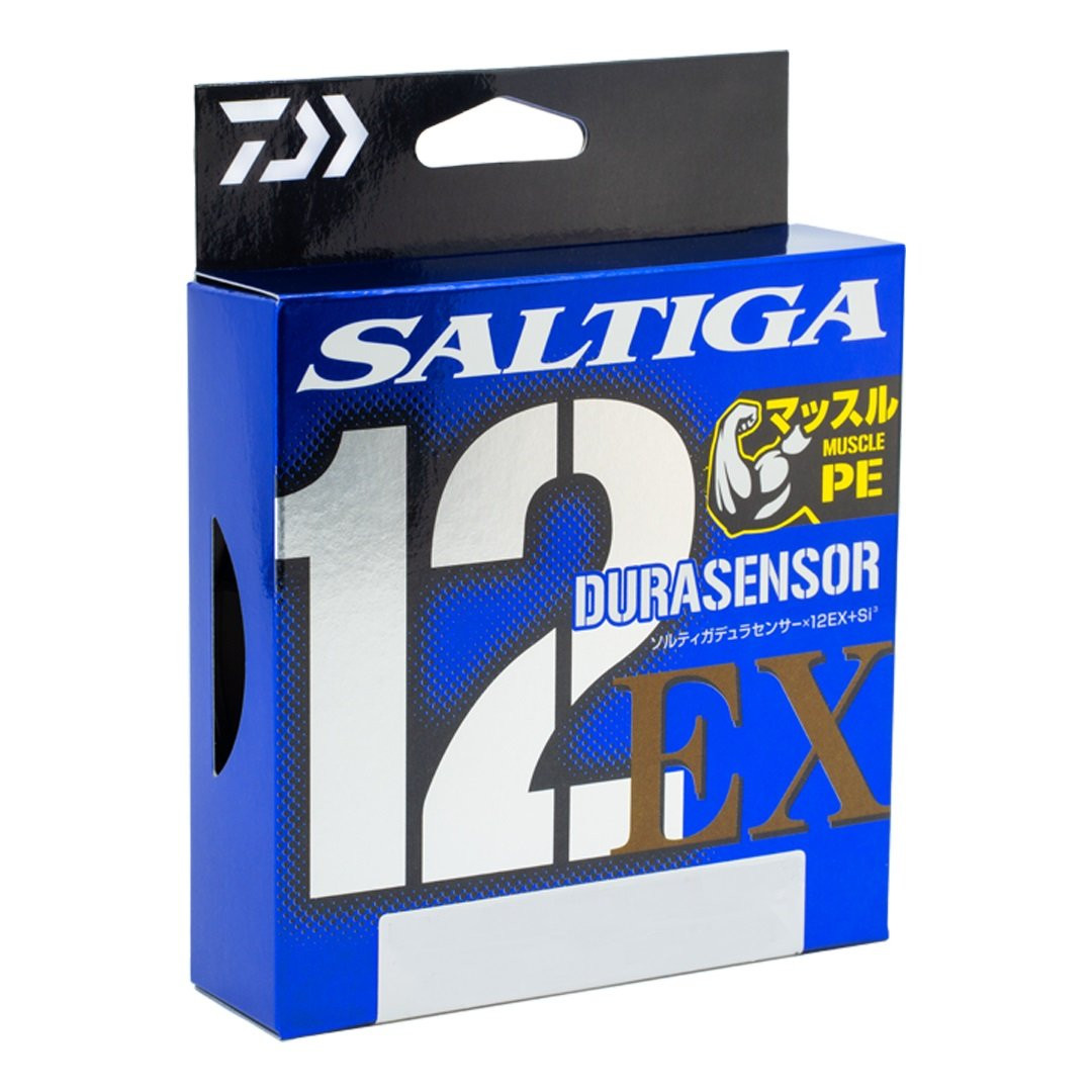 Daiwa Saltiga Durasensor 12EX Si3+ Braid Chartreuse 300m - Braid - Braid, Lines & Trace - Fishing