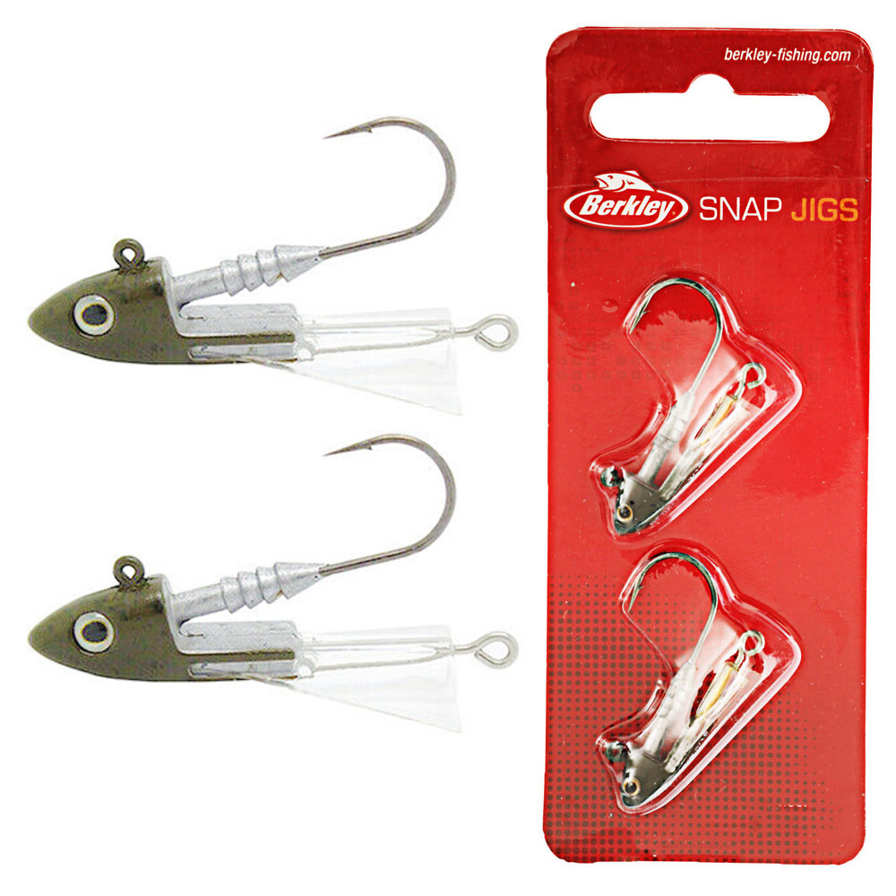 Buy Berkley Snap Jig Heads 1/0 3/8oz Qty 2 Green Pumpkin online at ...