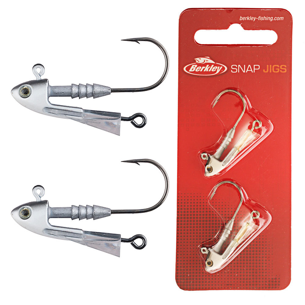 Buy Berkley Snap Jig Heads 1/0 3/8oz Qty 2 Black Shad online at Marine-Deals.co.nz