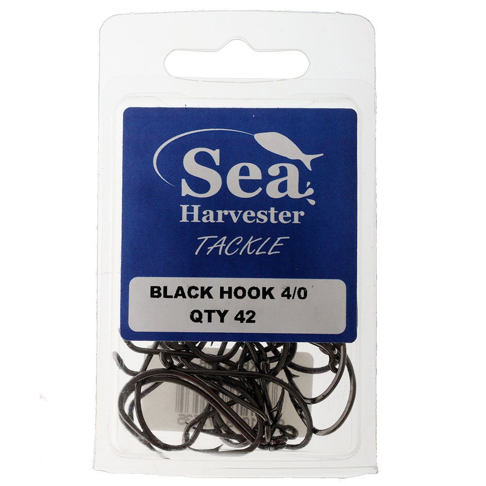 Sea Harvester Black Beak Hooks Bulk Pack 4/0 Qty 42 - Beak / Octopus ...