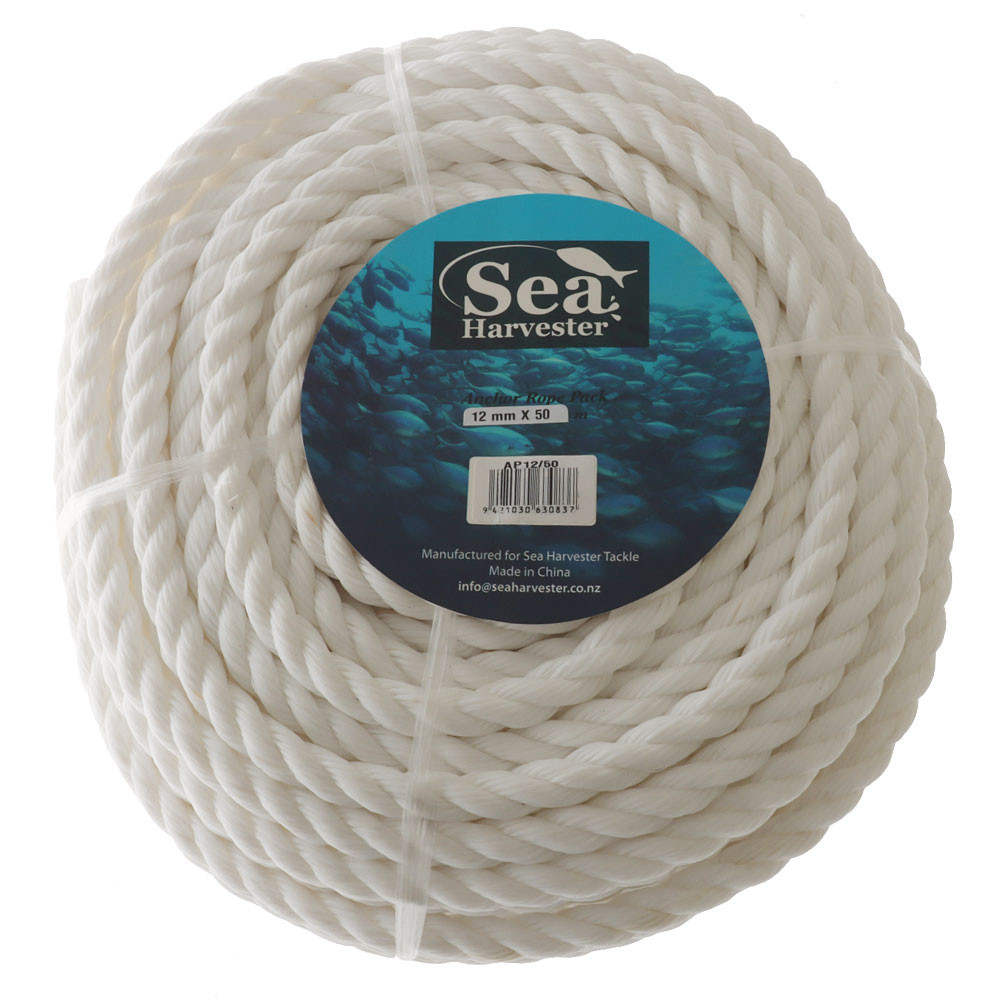 Buy Sea Harvester Rope Anchor Pack 12mm x 50m online at Marine-Deals.co.nz