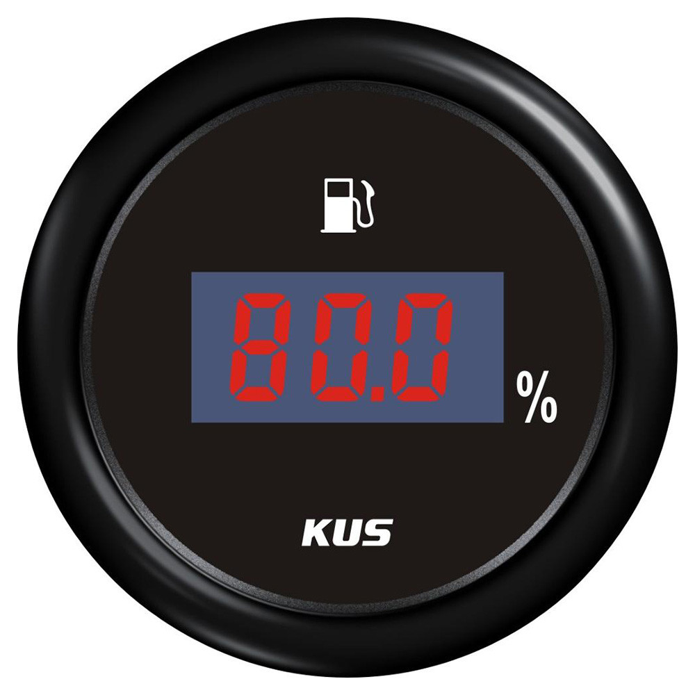 Buy KUS Digital Fuel Level Gauge Black 52mm 12V/24V online at Marine ...