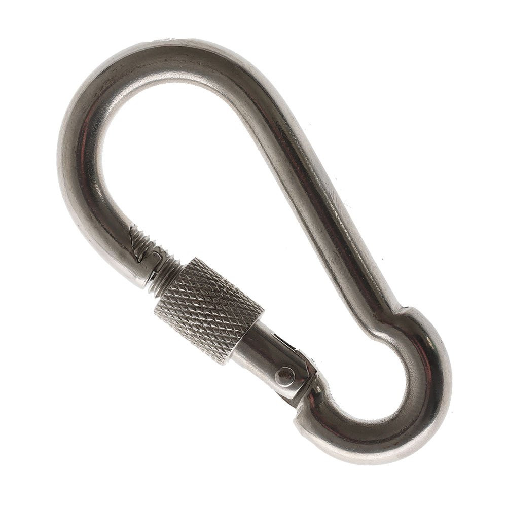 Buy 316 Stainless Steel Carabiner Hook 8mm with Thread Lock online at ...