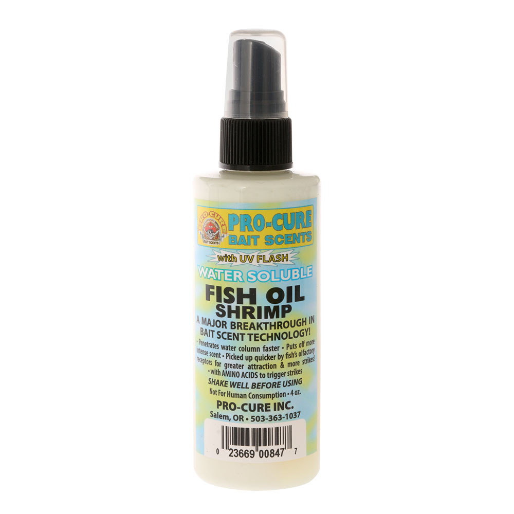 Buy Pro-Cure Fish Oil Bait Scent Spray Shrimp 4oz online at Marine ...