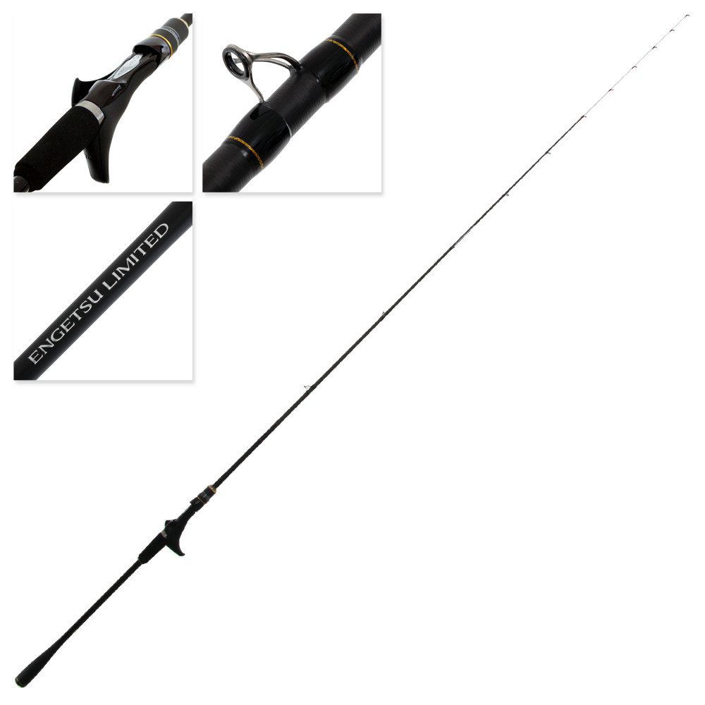 Buy Shimano Engetsu Limited B610M-S/Right Baitcaster Rod 6ft 10in 40 ...