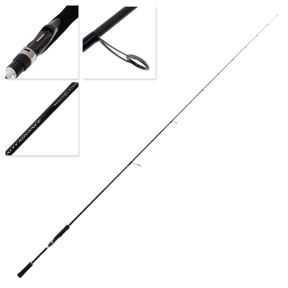 Buy Shimano Salty Advance S76ML Spinning Soft Bait Rod 7ft 6in PE1.2 2pc online at Marine-Deals ...