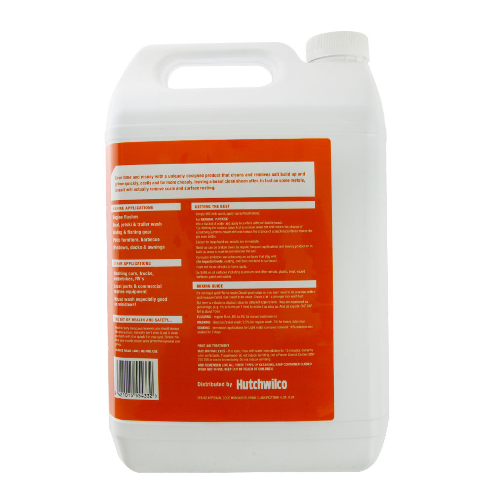 Buy DeSalt All Purpose Salt Remover 5L online at Marine-Deals.co.nz