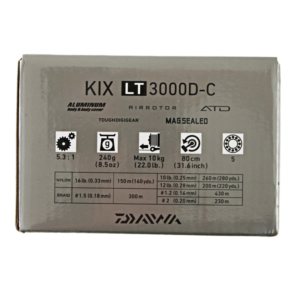 Buy Daiwa Kix LT 3000 Spinning Reel online at Marine-Deals.co.nz