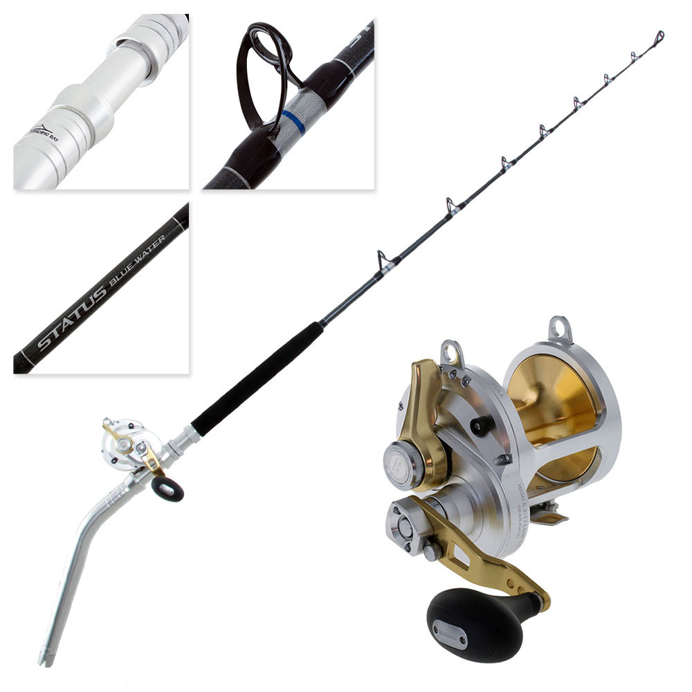 Buy Shimano Talica 25 Status Blue Water DDM Bent Butt 2-Speed Game ...