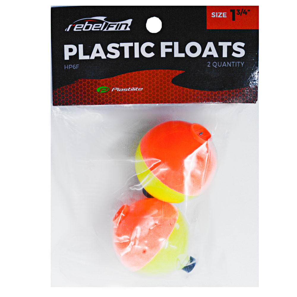 Buy Plastilite Round Bobber Float Red/Yellow 1 3/4in Qty 2 online at Marine-Deals.co.nz