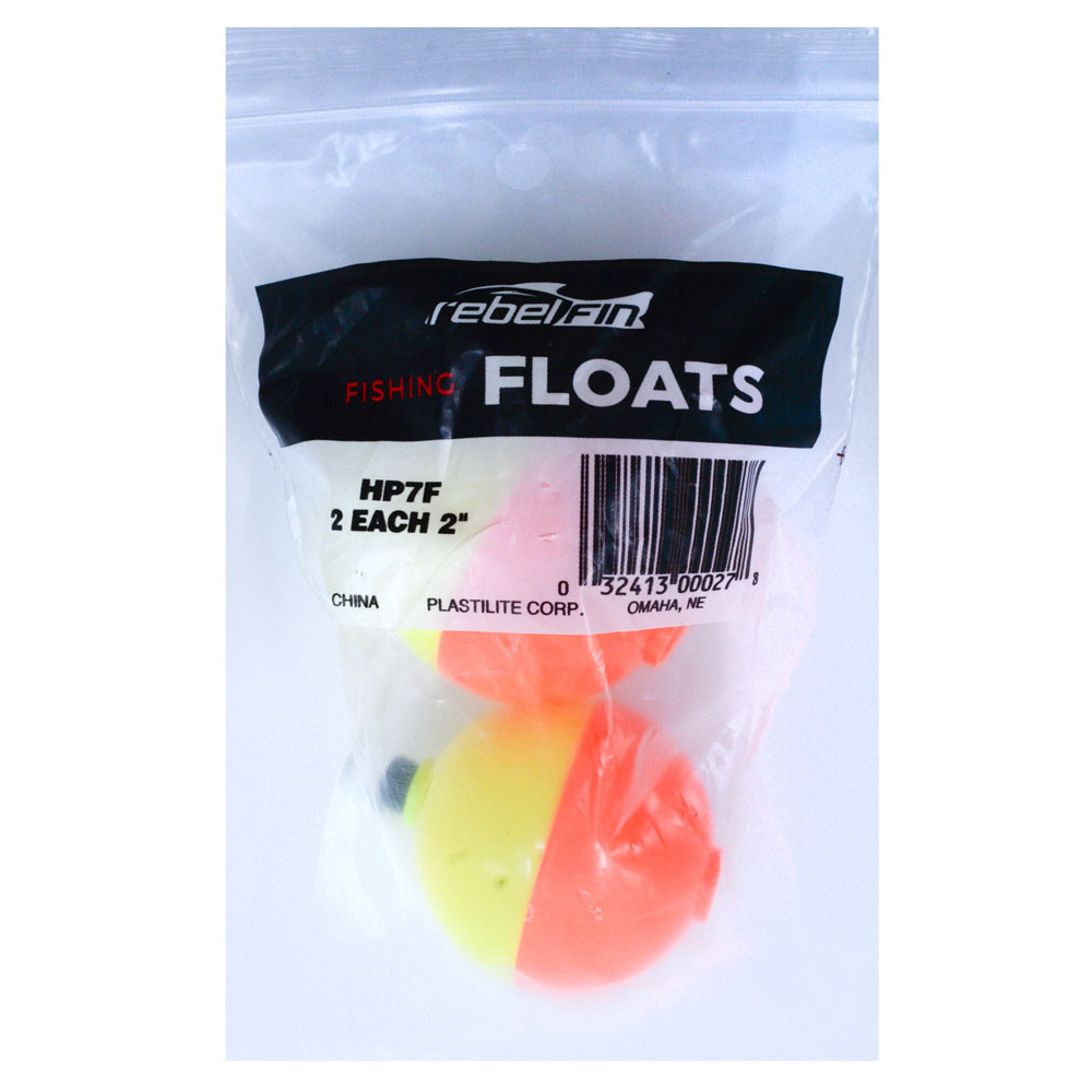 Buy Plastilite Round Bobber Float Red/Yellow 2in Qty 2 online at Marine ...