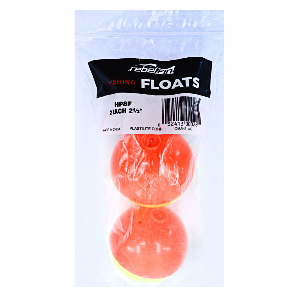 Buy Plastilite Round Bobber Float Red/Yellow 2 1/2in Qty 2 online at ...