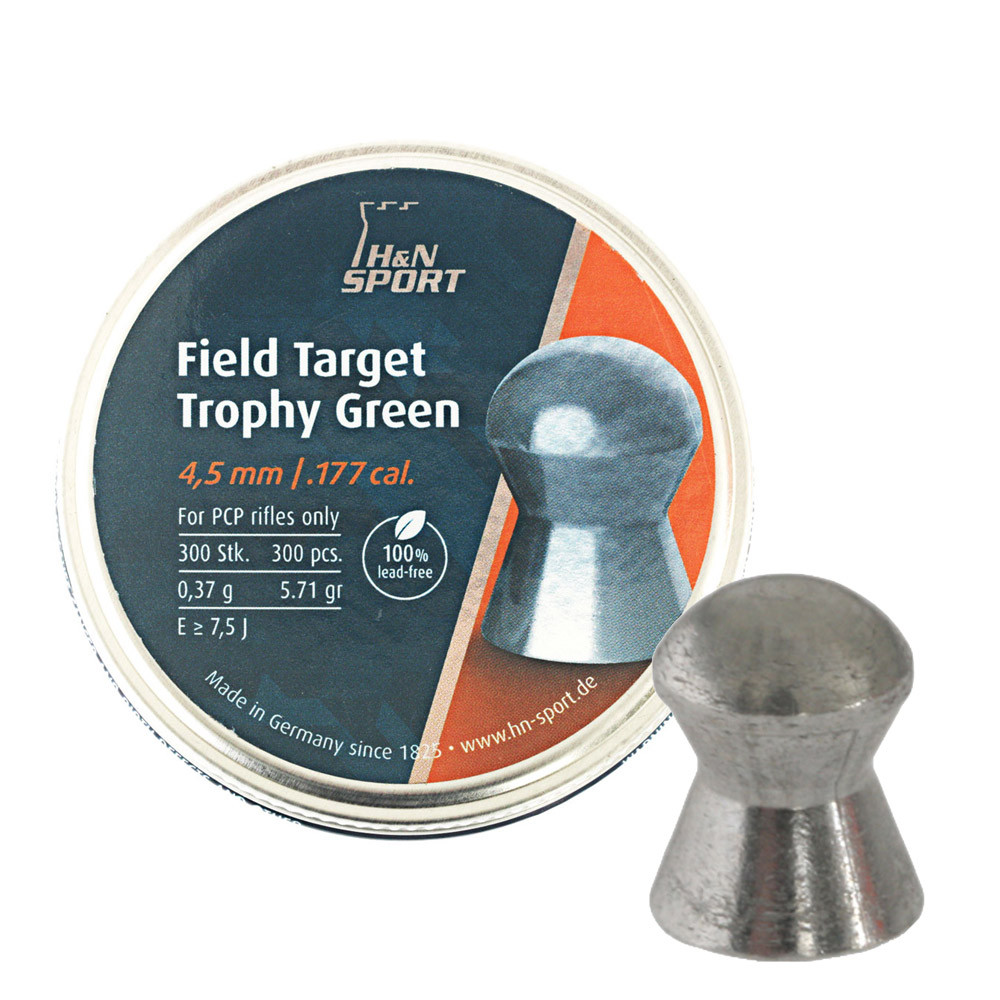 Buy H&N .177 Field Target Trophy Green 300 Rounds online at Marine ...