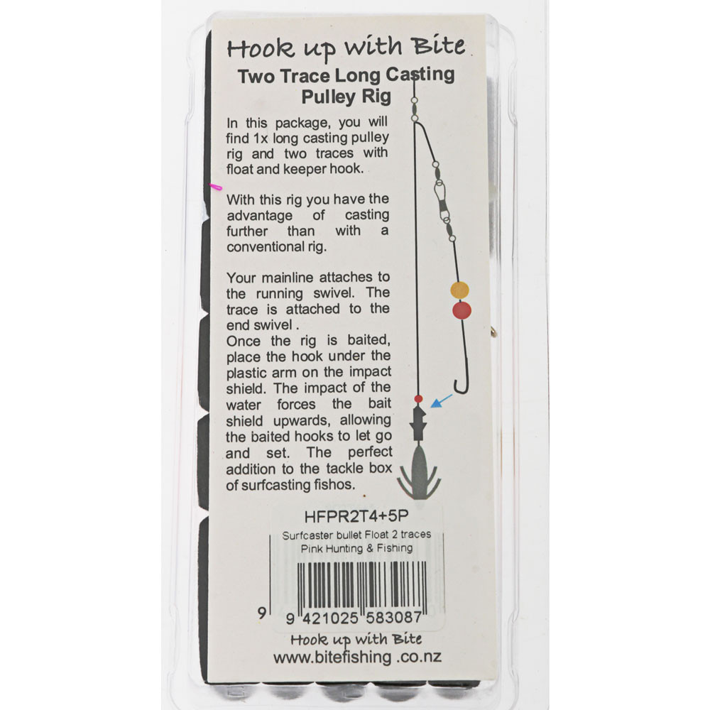 Buy Bite Surfcasting Pulley Rig Bullet Float 4/0+5/0 Pink online at ...