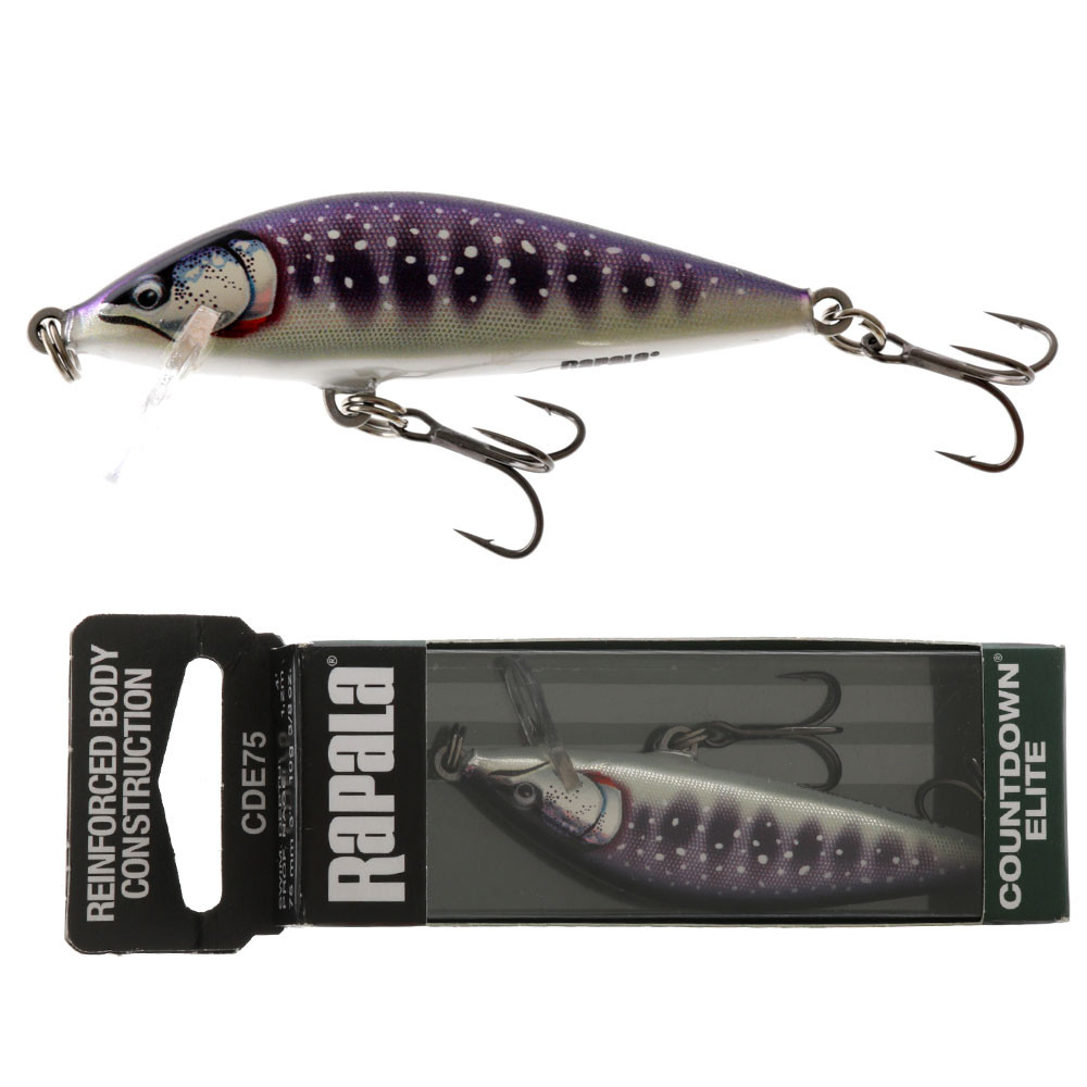 Rapala CountDown Elite Gilded Sinking Lure 7.5cm 10g Iwana - Rapala-style Bibbed Lures - Jigs ...