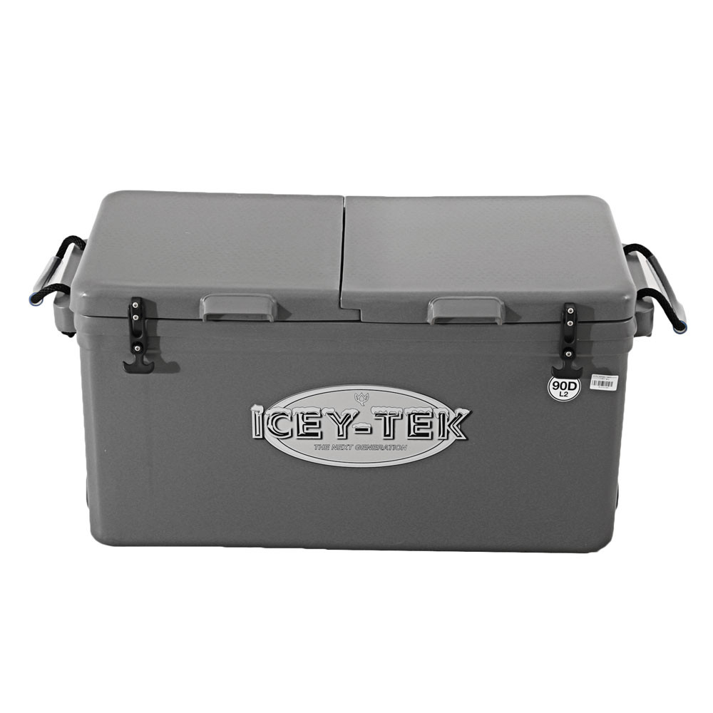 Icey-Tek Two Compartment Chilly Bin with Split Lid 115L - Chilly Bins ...