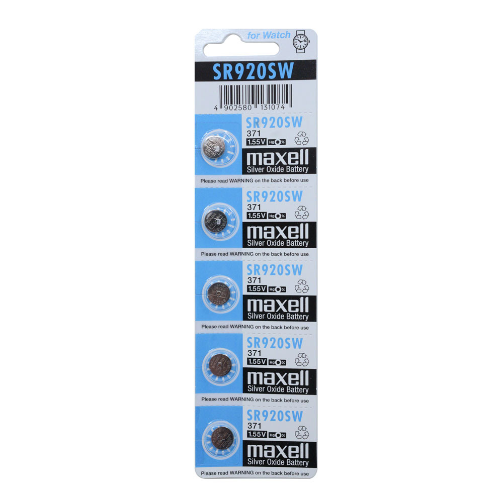 Buy Maxell SR920SW Silver Oxide Button Cell Battery 5-Pack online at ...
