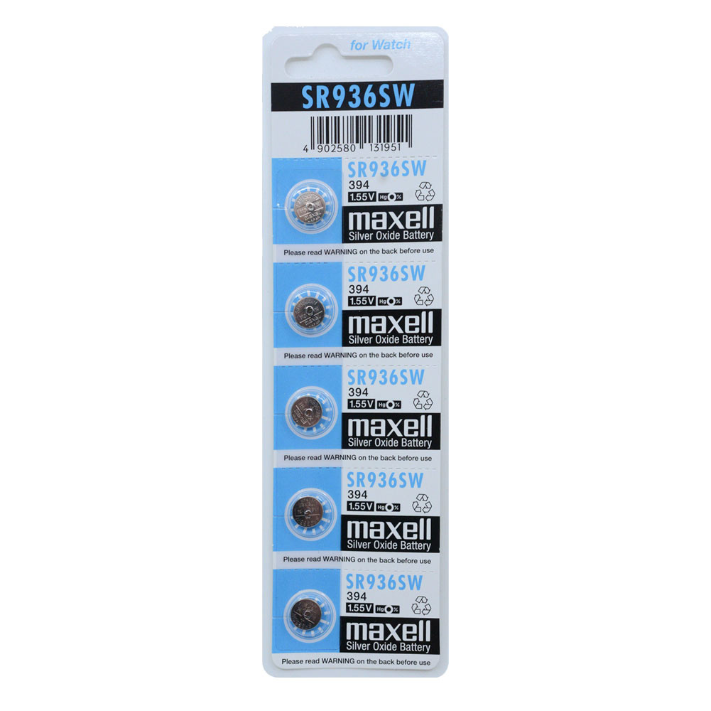 Buy Maxell SR936SW Silver Oxide Button Cell Battery 5-Pack online at ...