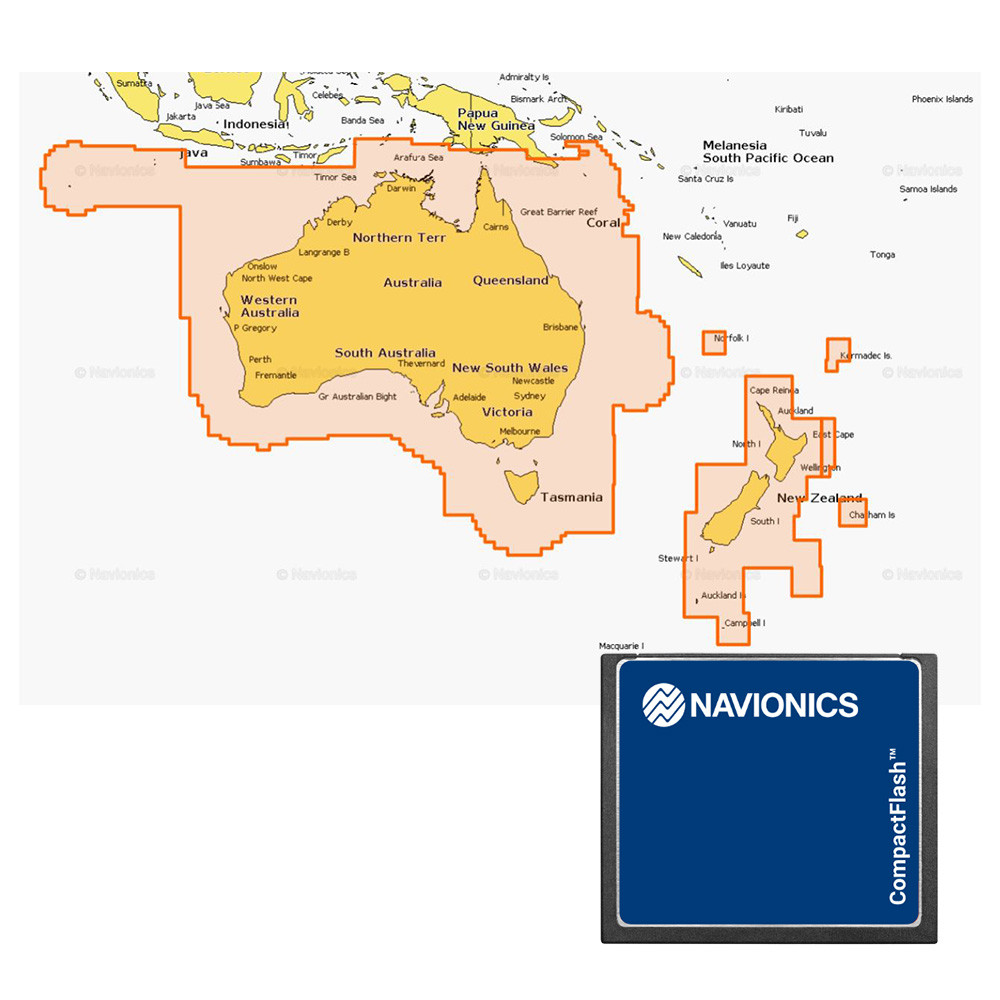 Buy Navionics Plus 50XG Chart Card NZ/AU CF Card online at Marine-Deals ...