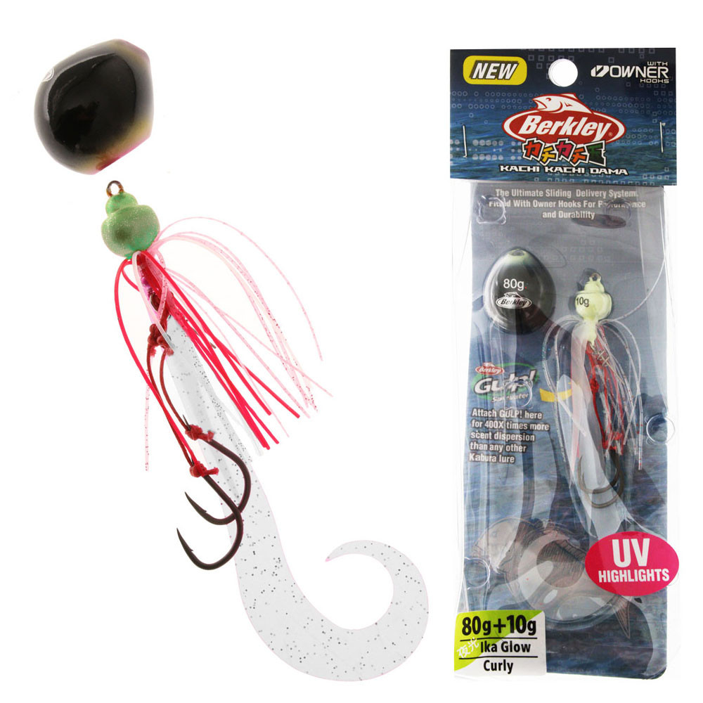 Berkley Kachi Kachi Dama Slider Jig Curly 80 10g Ika Glow - Slow Jigs ...