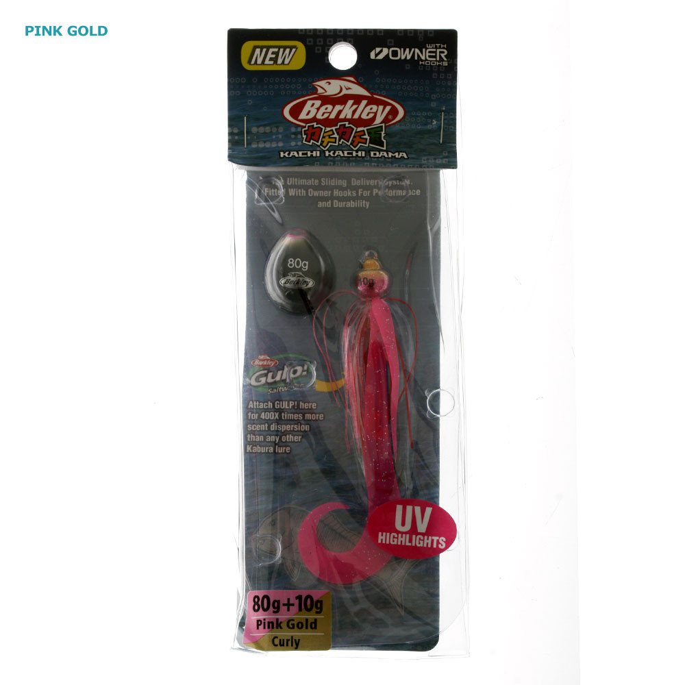 Berkley Kachi Kachi Dama Slider Jig Curly 80 10g Pink Gold - Slow Jigs ...