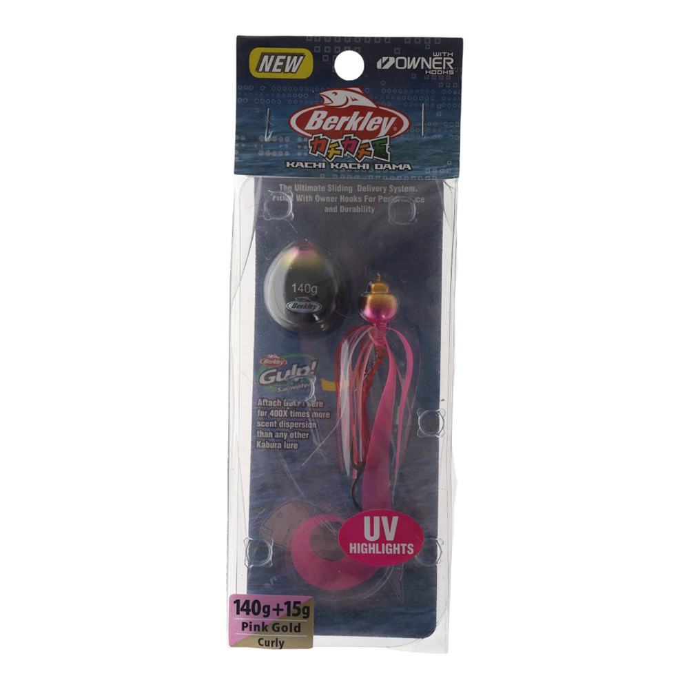 Berkley Kachi Kachi Dama Slider Jig Curly 140 15g Pink Glow - Slow Jigs / Inchiku - Jigs & Lures ...